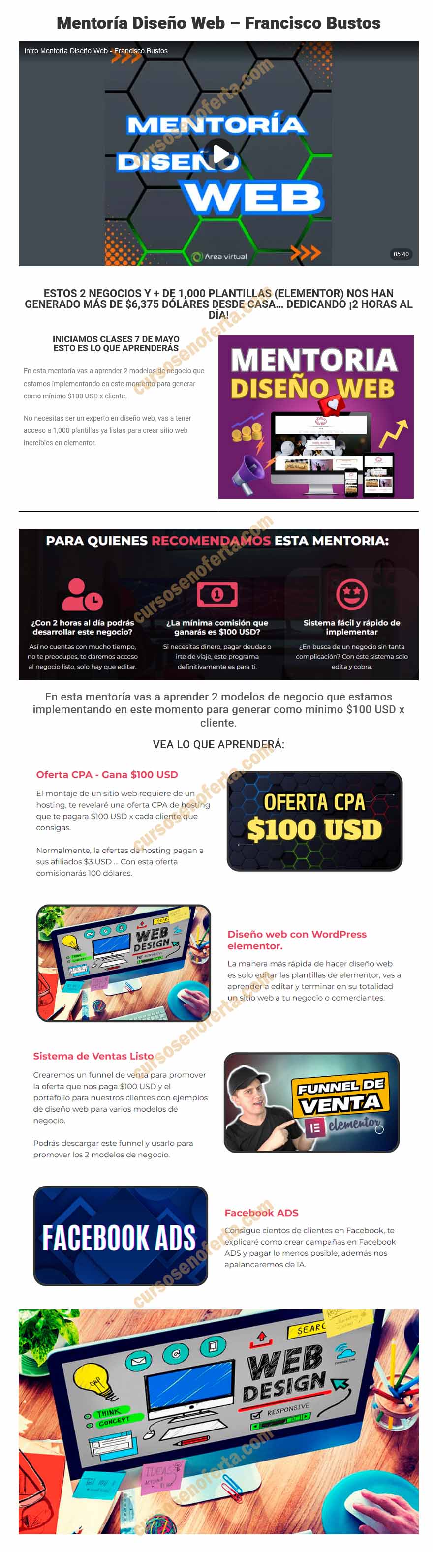 Mentoría Diseño Web - Francisco Bustos - cursosenoferta.com